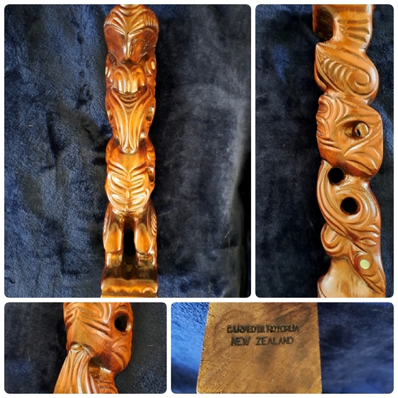 Source Unknown | Accents | Vintage New Zealand Maori Tiki Large ...